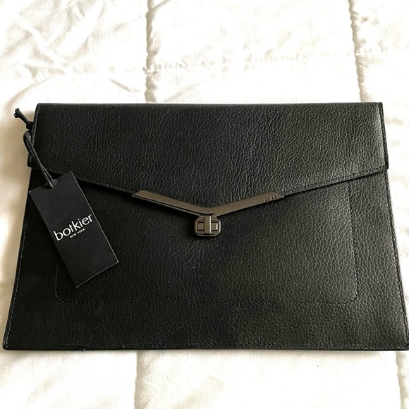 Botkier | Bags | Valentina Flap Clutch By Botkier In Black Leather ...
